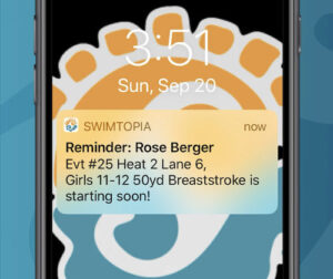 Upcoming Swim Reminders: Never Miss a Swim Again - New Feature
