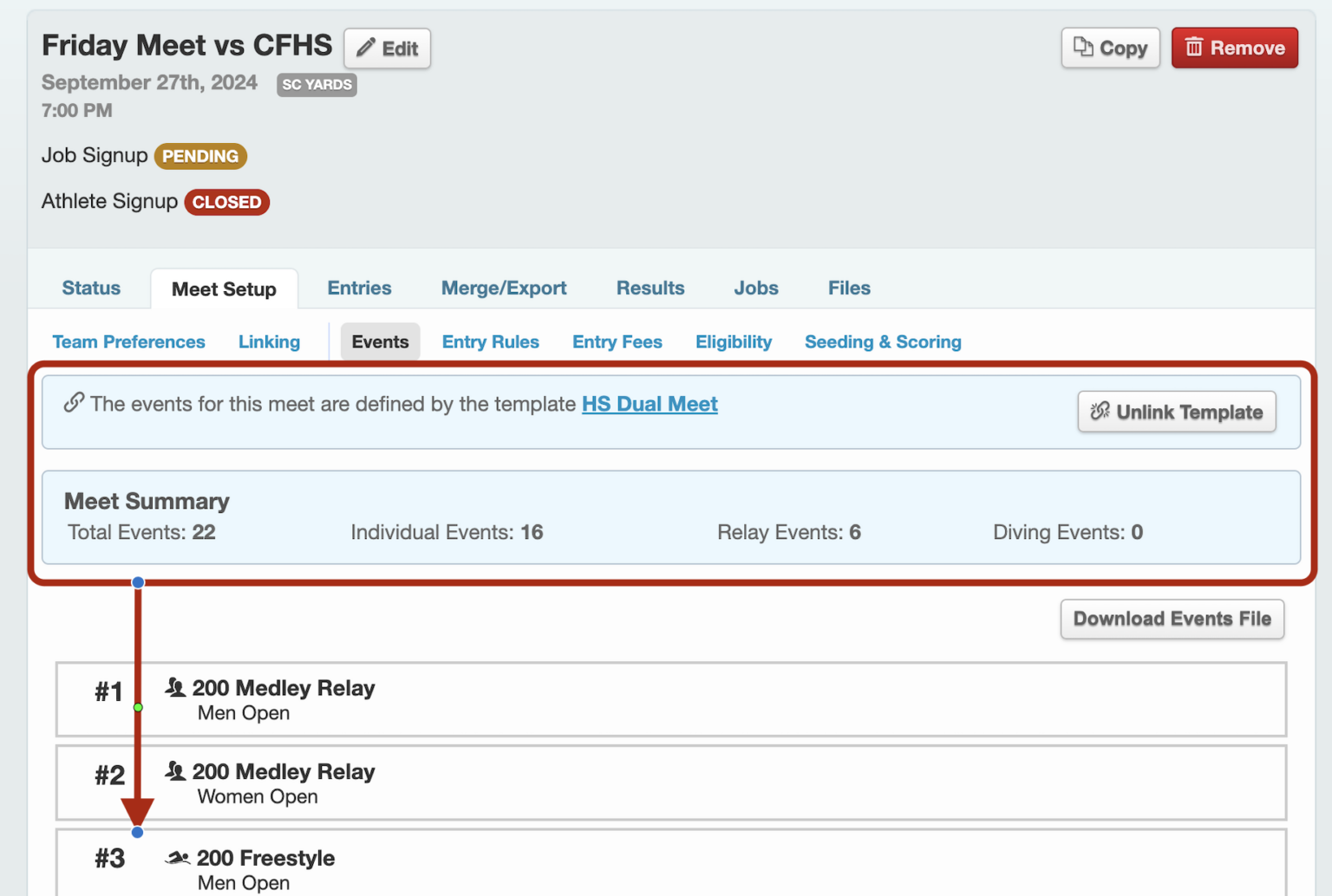 Meet Setup Made Simple: How to Use SwimTopia’s Meet Templates - SwimTopia